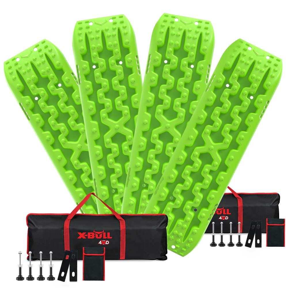 X-BULL Traction boards 4PCS Sand Tracks Snow Tire Ladder Light Green ...