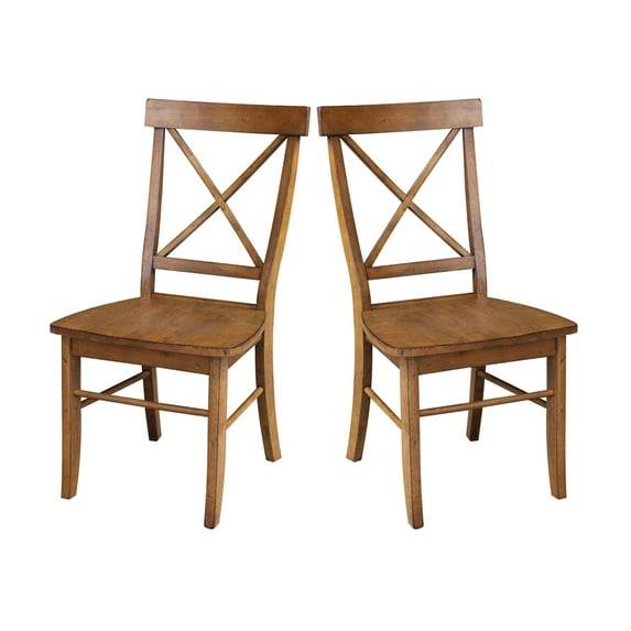 X-Back Chair with Solid Wood Seat - Walmart.com
