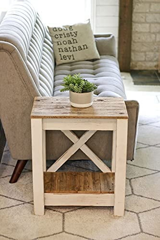 X-Back End Table (White Combo) - Walmart.com