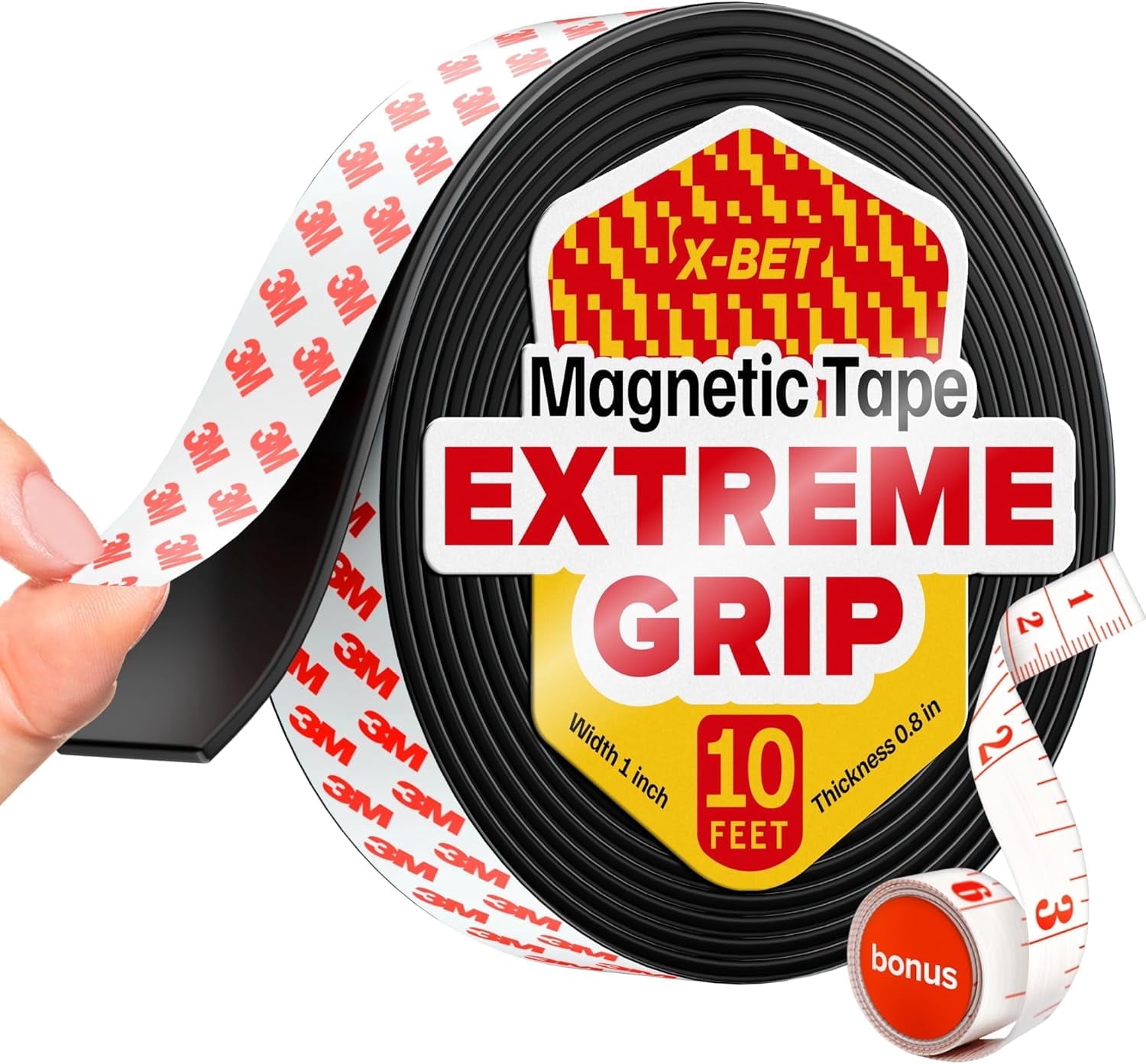 X-Bet Strong Magnetic Adhesive Sticky Back Flexible Tape, Magnetic ...