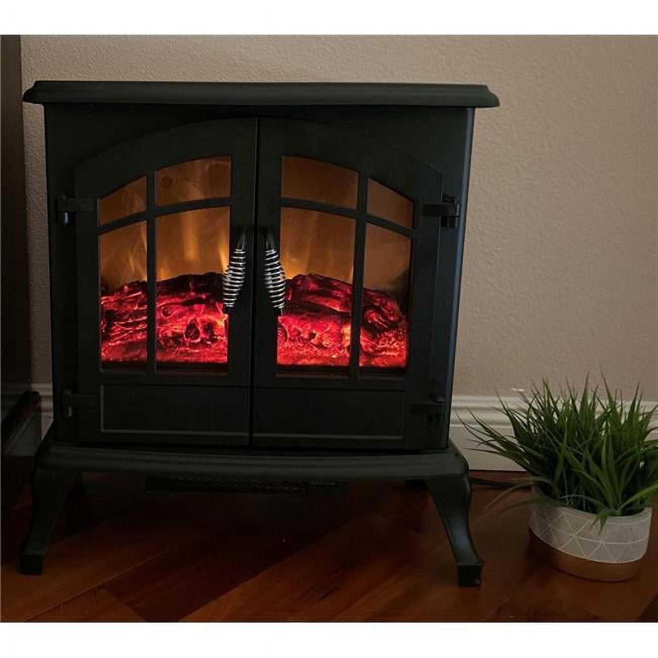 X-Brand Free Standing Portable Fire Stove - Black - 24.7 in. Tall ...
