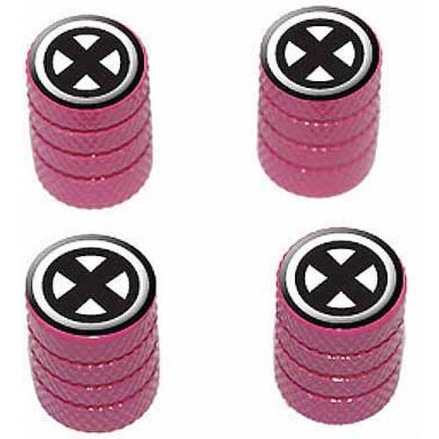 X Cross Design Tire Rim Wheel Aluminum Valve Stem Caps, Multiple Colors ...