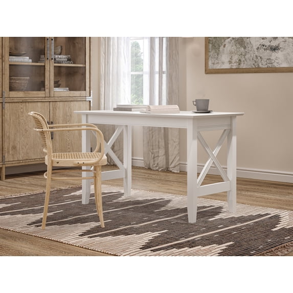 X Design Desk with Surface Mount USB Charger in White - Walmart.com