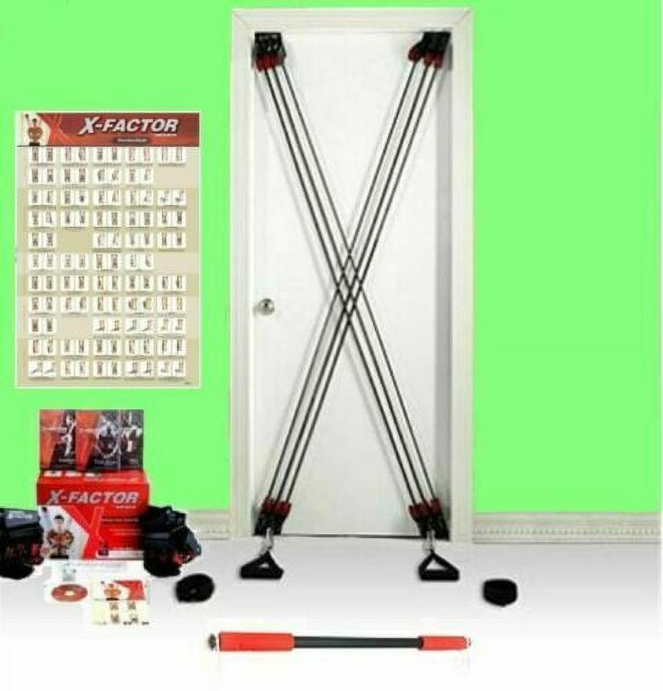 X-Factor TM Door Gym Full Body Total Workout System with Resistance ...