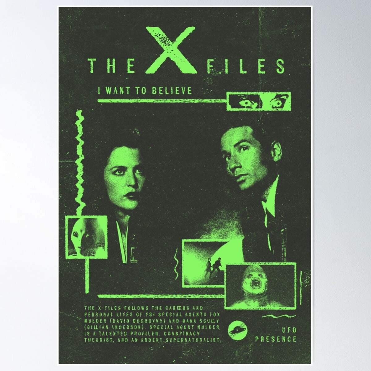 The X-Files Design Tv Show, David Suchovny, Gilian Anderson, Scully And ...