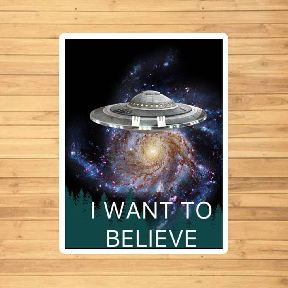 X-Files I Want To Believe Sticker Ufo Alien Stickers Laptop Stickers ...