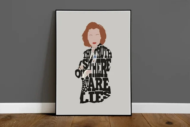 The X-Files - Scully Typography Quote Poster - Minimalist Movie Art ...