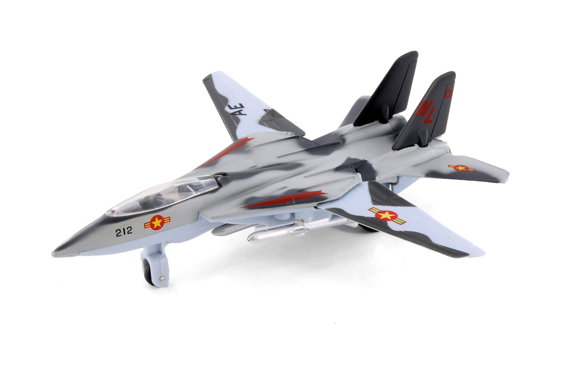 X Force Commander F-4 Tomcat Jet, Camo Gray w/Beige - Showcasts 51305 - 7 Inch Scale Plane ...