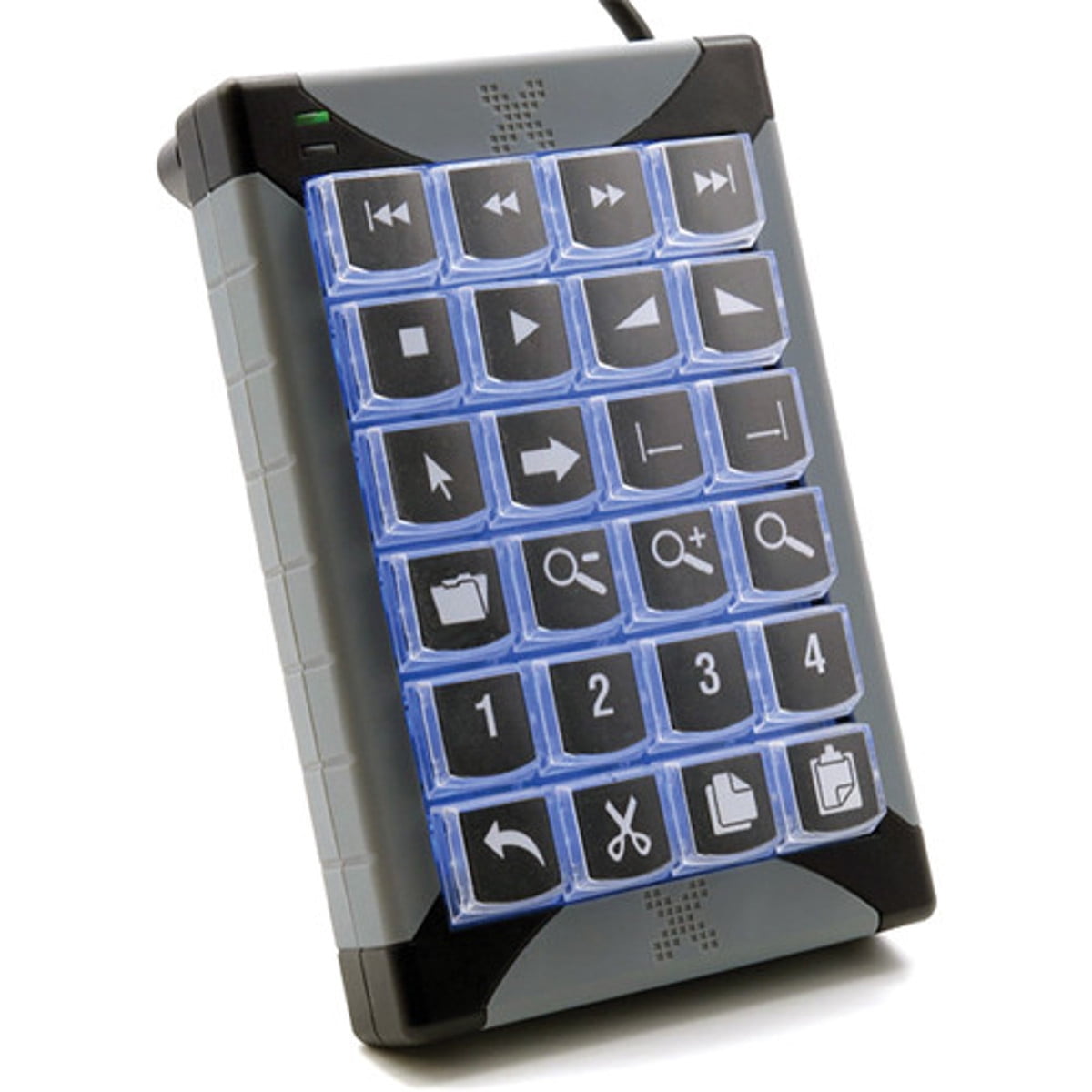 X-Keys XK-24 24-Keys USB Keypad, Red and Blue Backlighting - Walmart.com