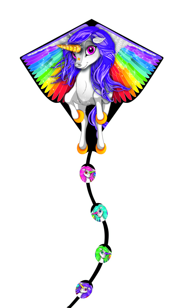 X Kites DLX Diamond Unicorn - Fiberglass Airframe - Walmart.com