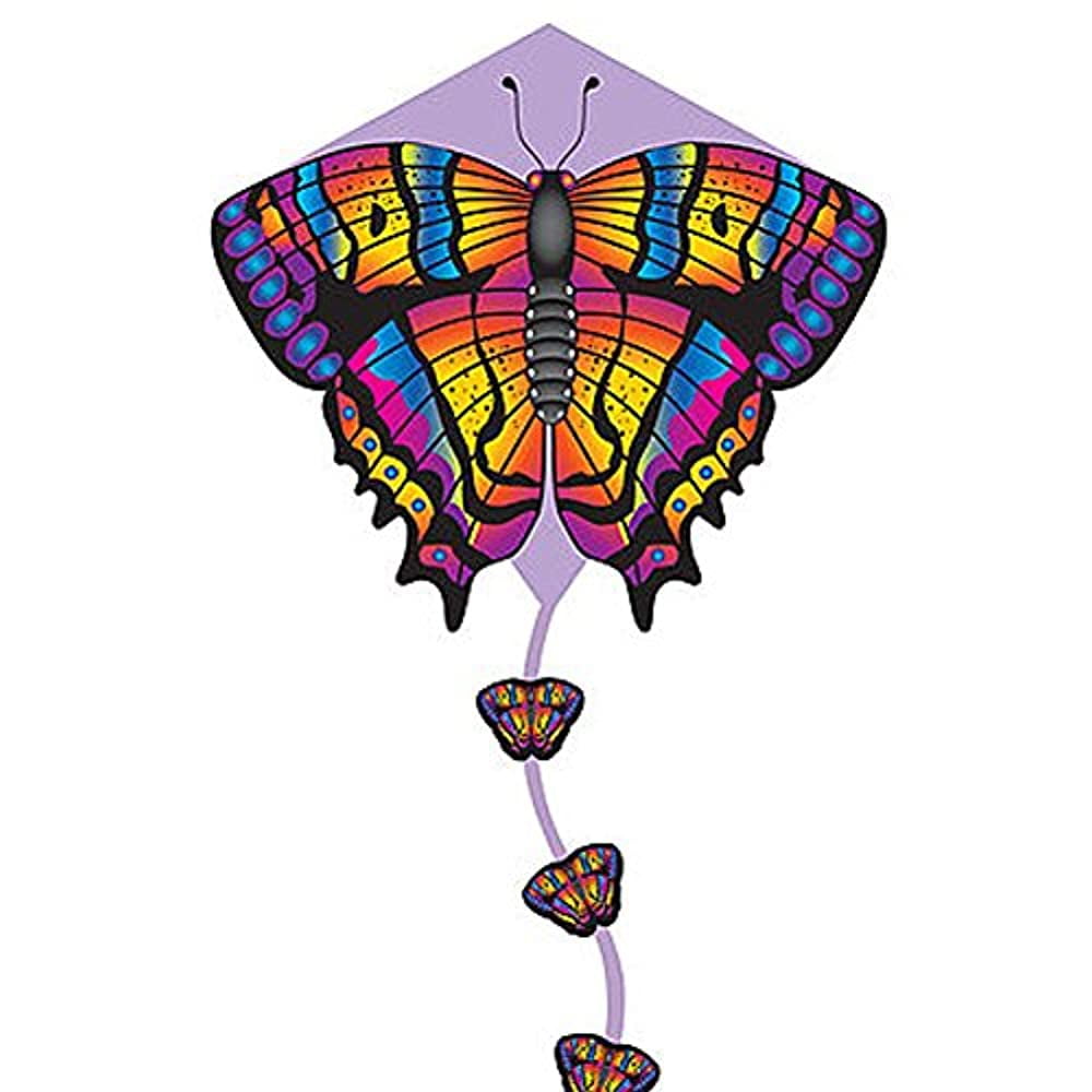 X Kites Deluxe 30" Butterfly Diamond Nylon Kite with FancyTail ...