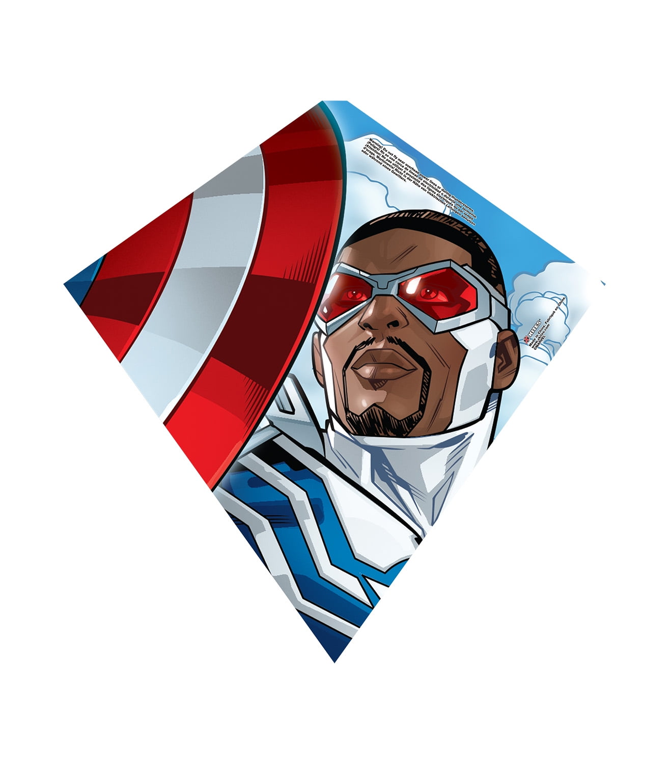 X Kites SkyDelta 52 Captain America Poly Kite with Handle and Line for ...