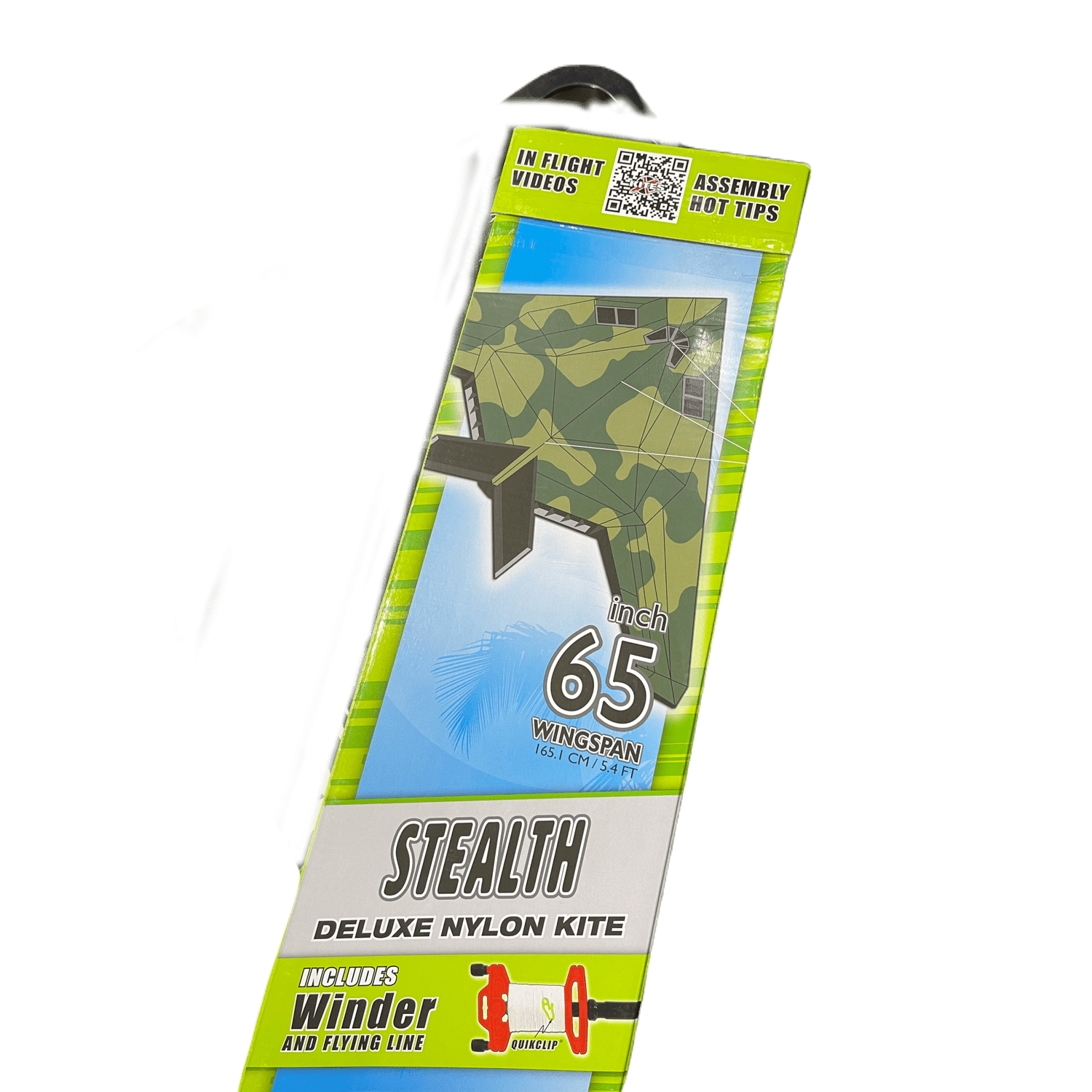 X-Kites Stealth Deluxe Fiberglass Frame Durable Nylon Kite 65" Wingspan ...