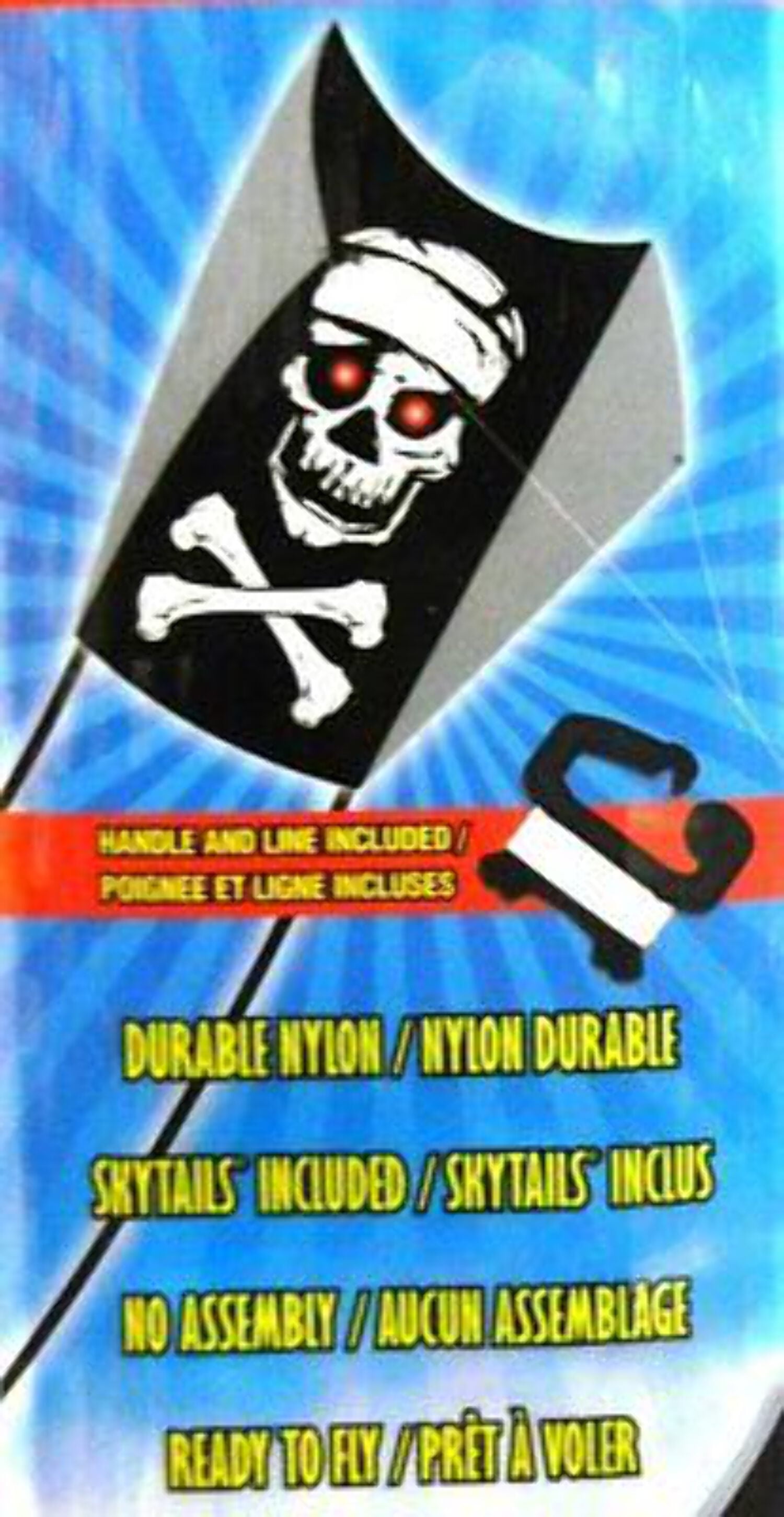 X-Kites Super Sled 18 Nylon Kite - Skull for Preschool Play - Walmart ...