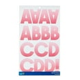 Hello Hobby Pink Glitter Alphabet Stickers 99 Count Large uppercase ...