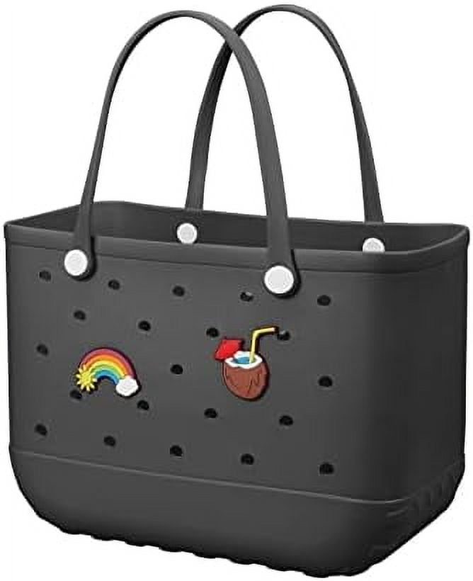 X Large Beach Bag Rubber Tote Bag - Waterproof Travel Bag for Women Washable Tote Bag Handbag ...