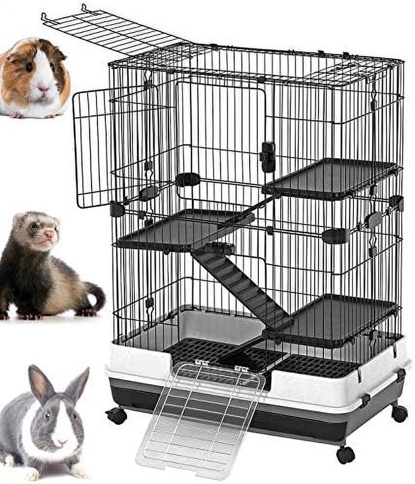 X-Large Multi Level Luxury in/Outdoor Guinea Chinchilla Ferret Squirrel Cat Rabbit Bunny Hutch ...