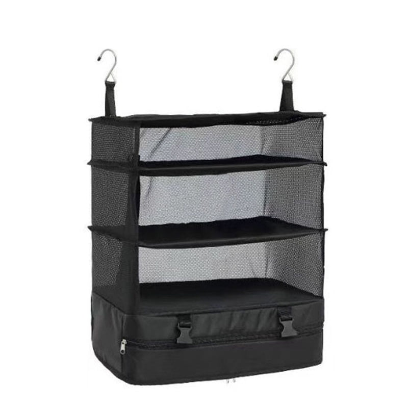 X-Large Portable Hanging Travel Shelves, Packing Cube Organizer ...