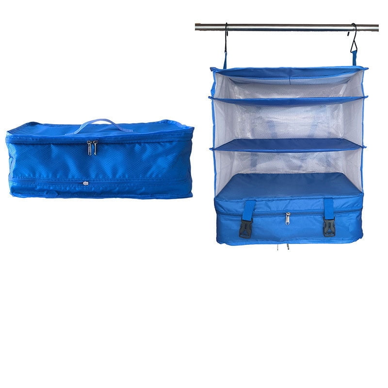 X-Large Portable Hanging Travel Shelves, Packing Cube Organizer ...