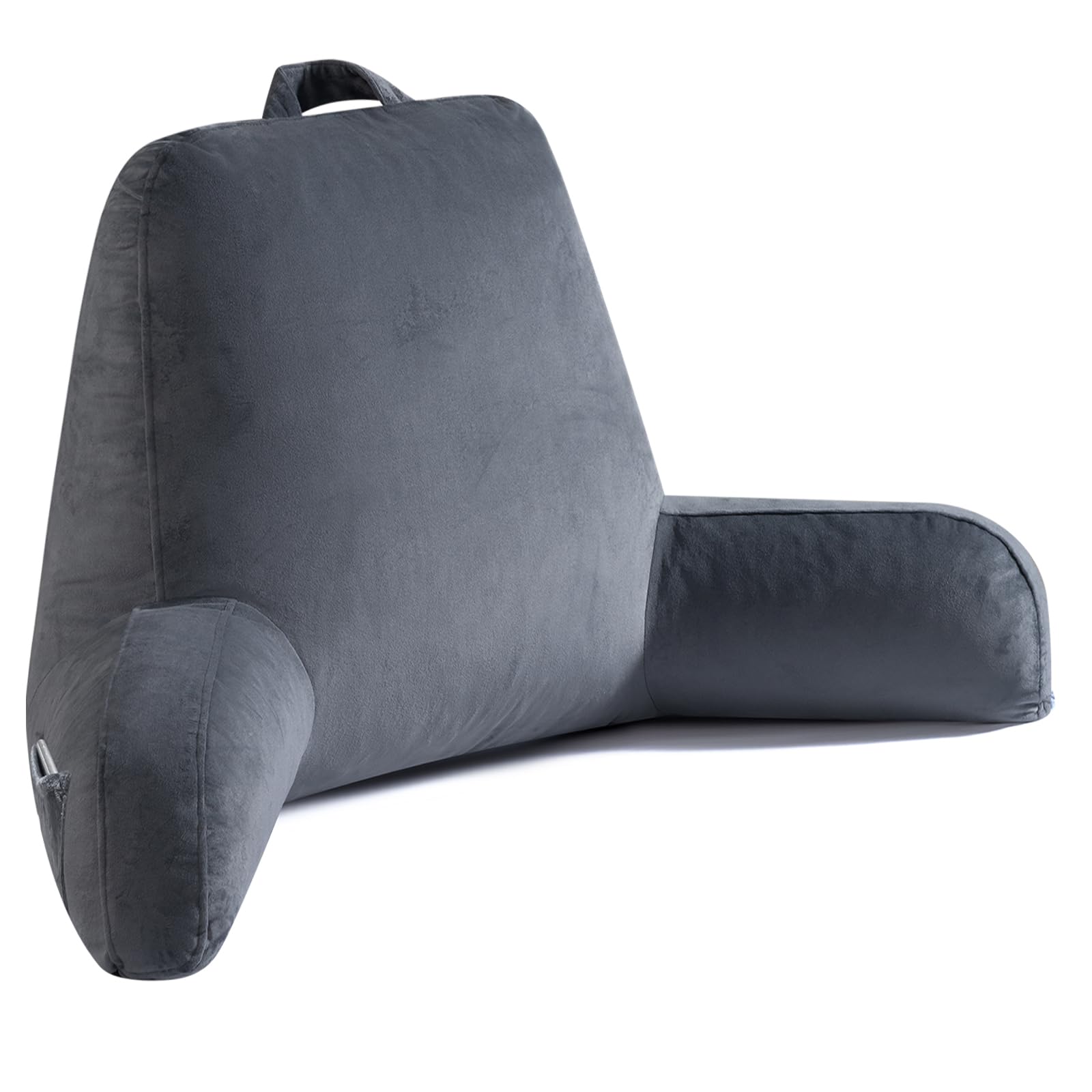 X-Large Reading Pillow for Adults in Bed, Shredded Memory Foam Back ...
