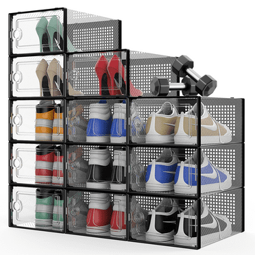 X-Large Shoe Storage Boxes,20 Pack Shoe Storage Organizer,Clear ...