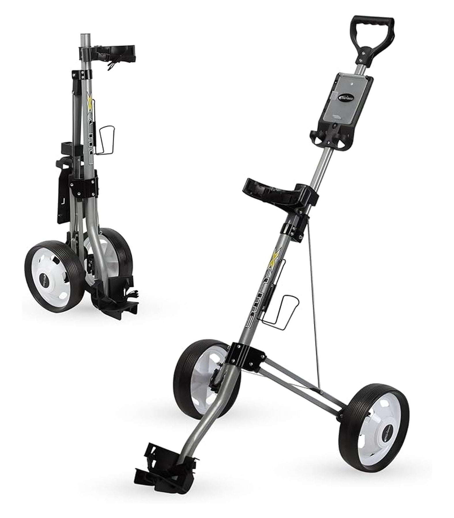 X-Lite 2-Wheel Golf Push Cart – Ultra-Lightweight & Compact Folding ...