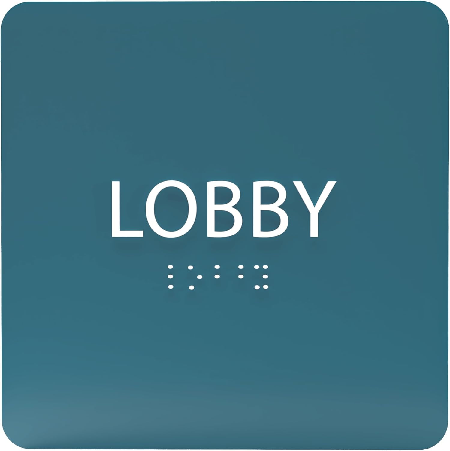 X Lobby Sign - Compliant Tactile Grade 2 Braille Text Wall - Display ...