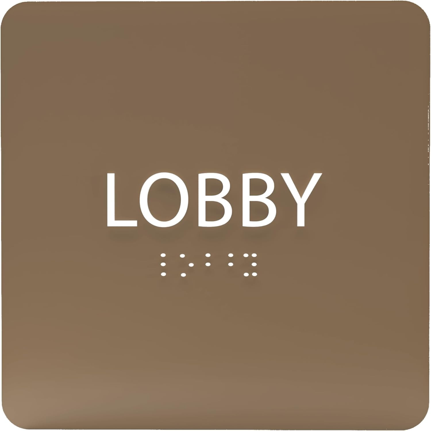 X Lobby Sign - Compliant Tactile Grade 2 Braille Text Wall - Display ...