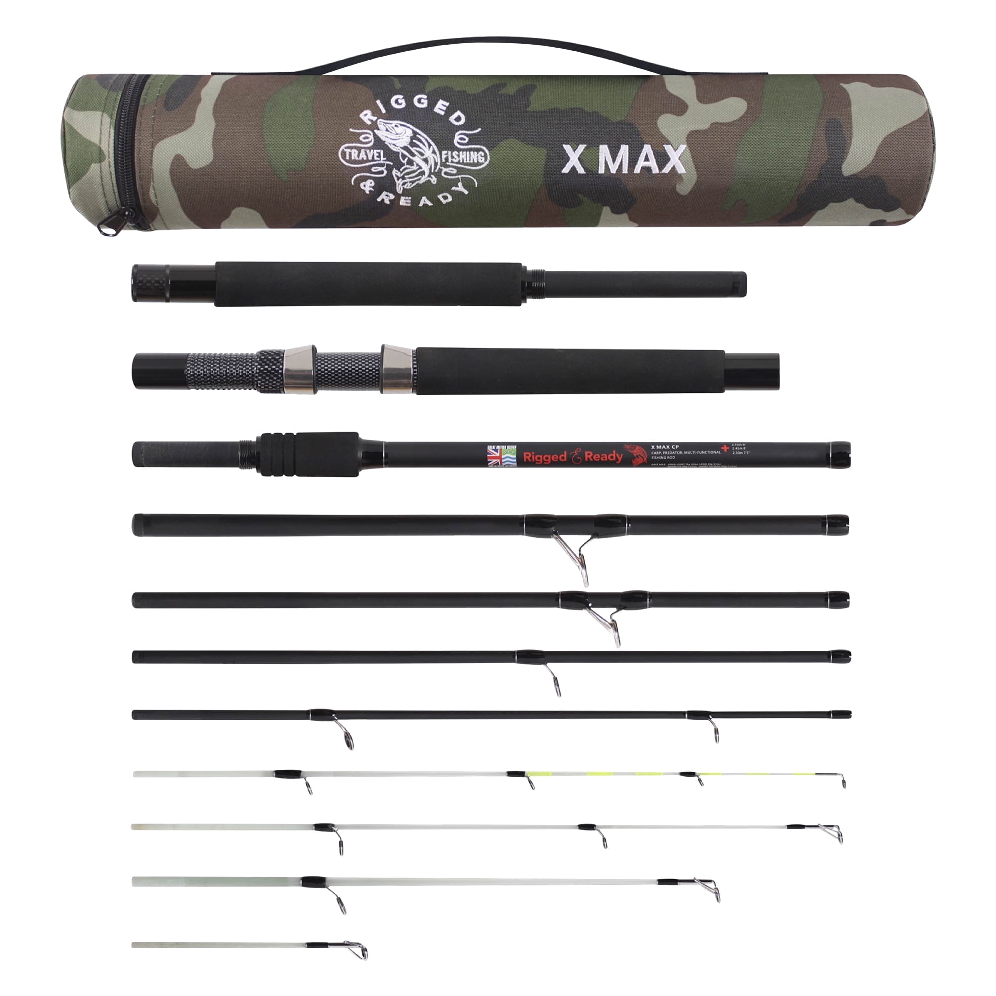 X MAX C-P Carp, Predator Fishing Rod. Unique, Super Compact, Multi ...
