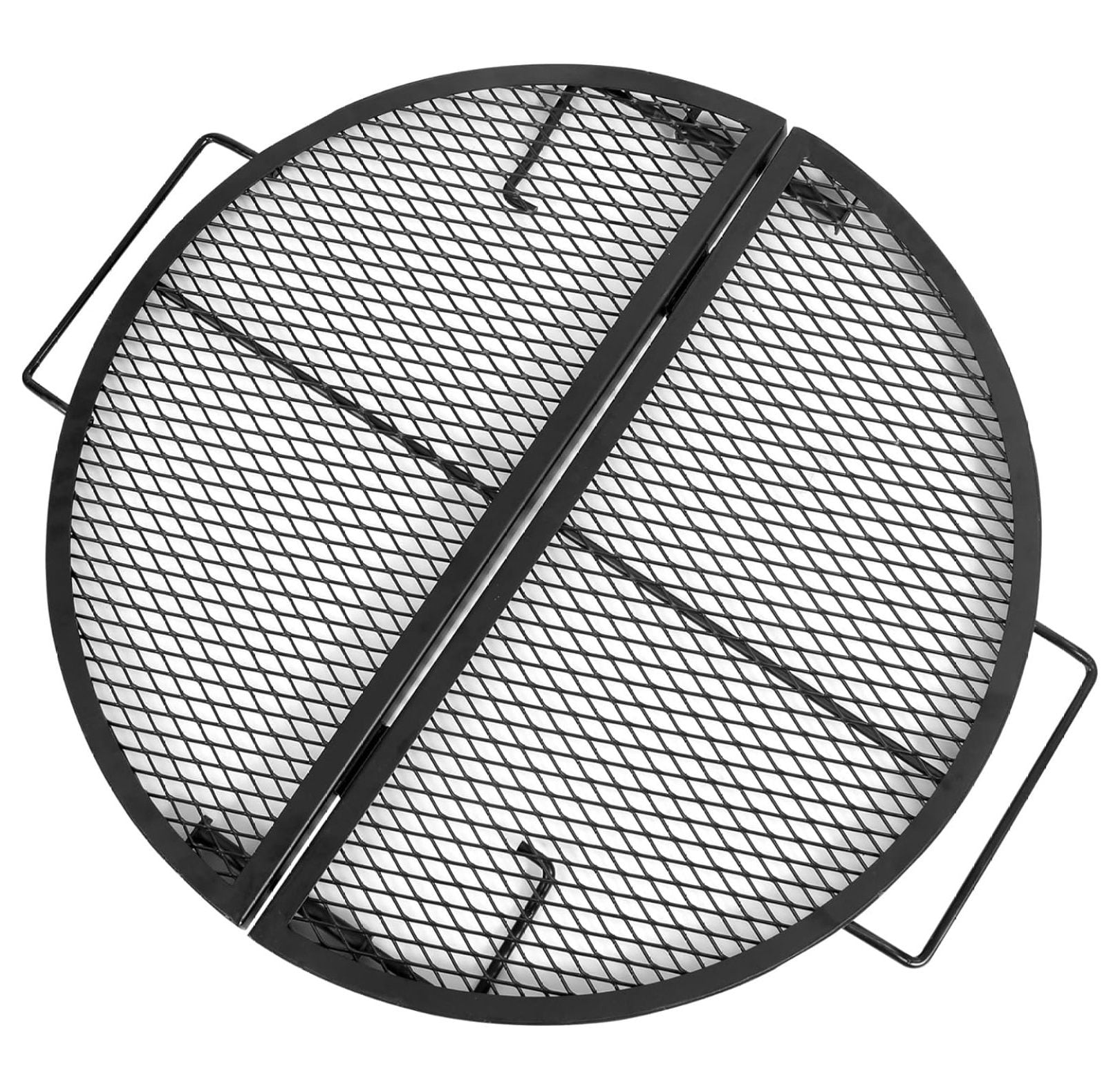 X-Marks Cooking Grill Grates Portable, Heavy Duty Folding Round ...