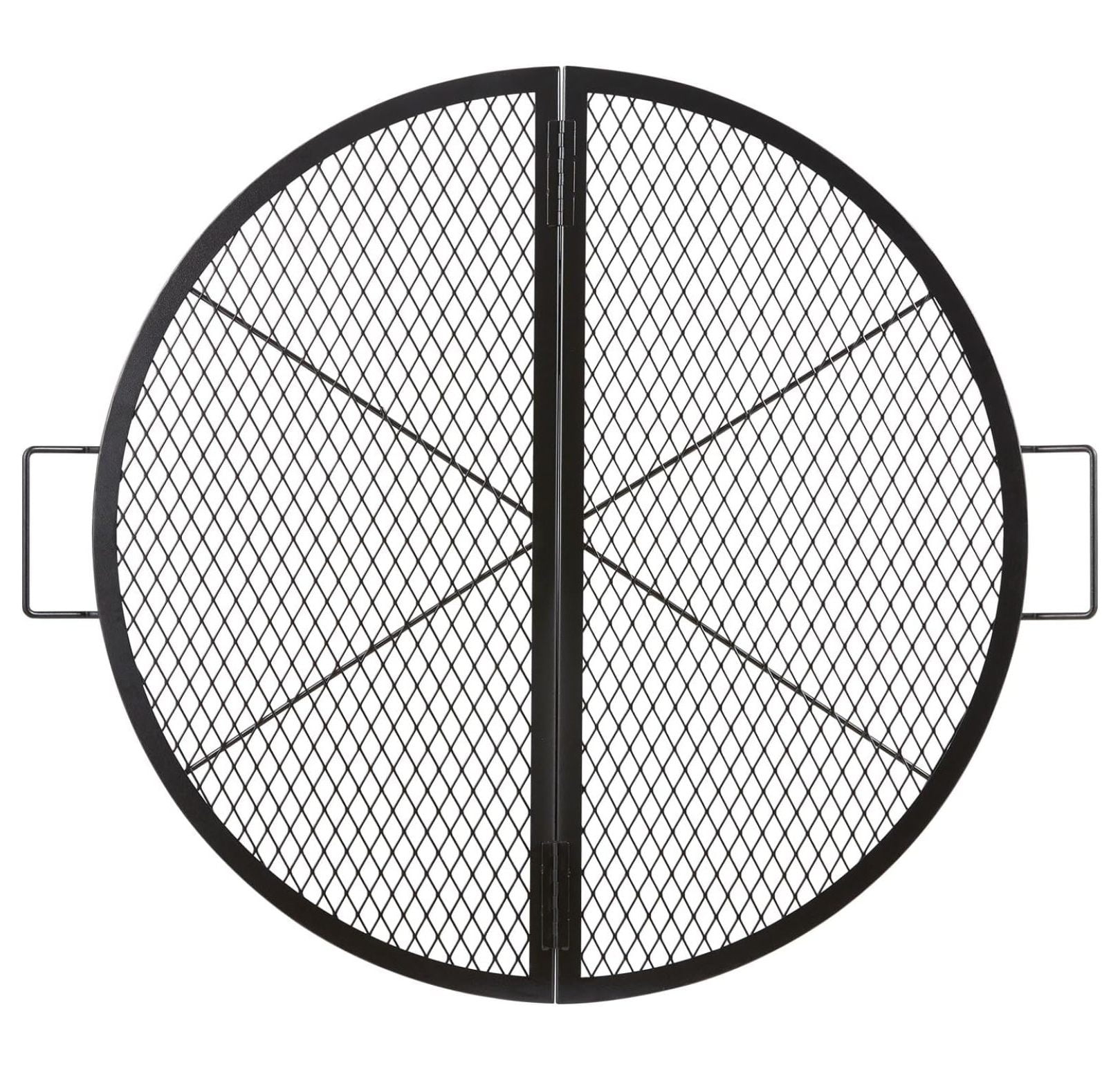 X-Marks Grill Grate, Foldable Round Cooking Grate, Heavy Duty Steel ...