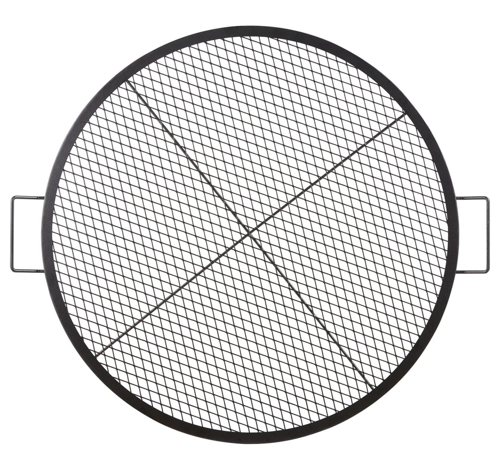 X-Marks Grill Grate, Round Cooking Grate, Heavy Duty Steel Campfire BBQ ...