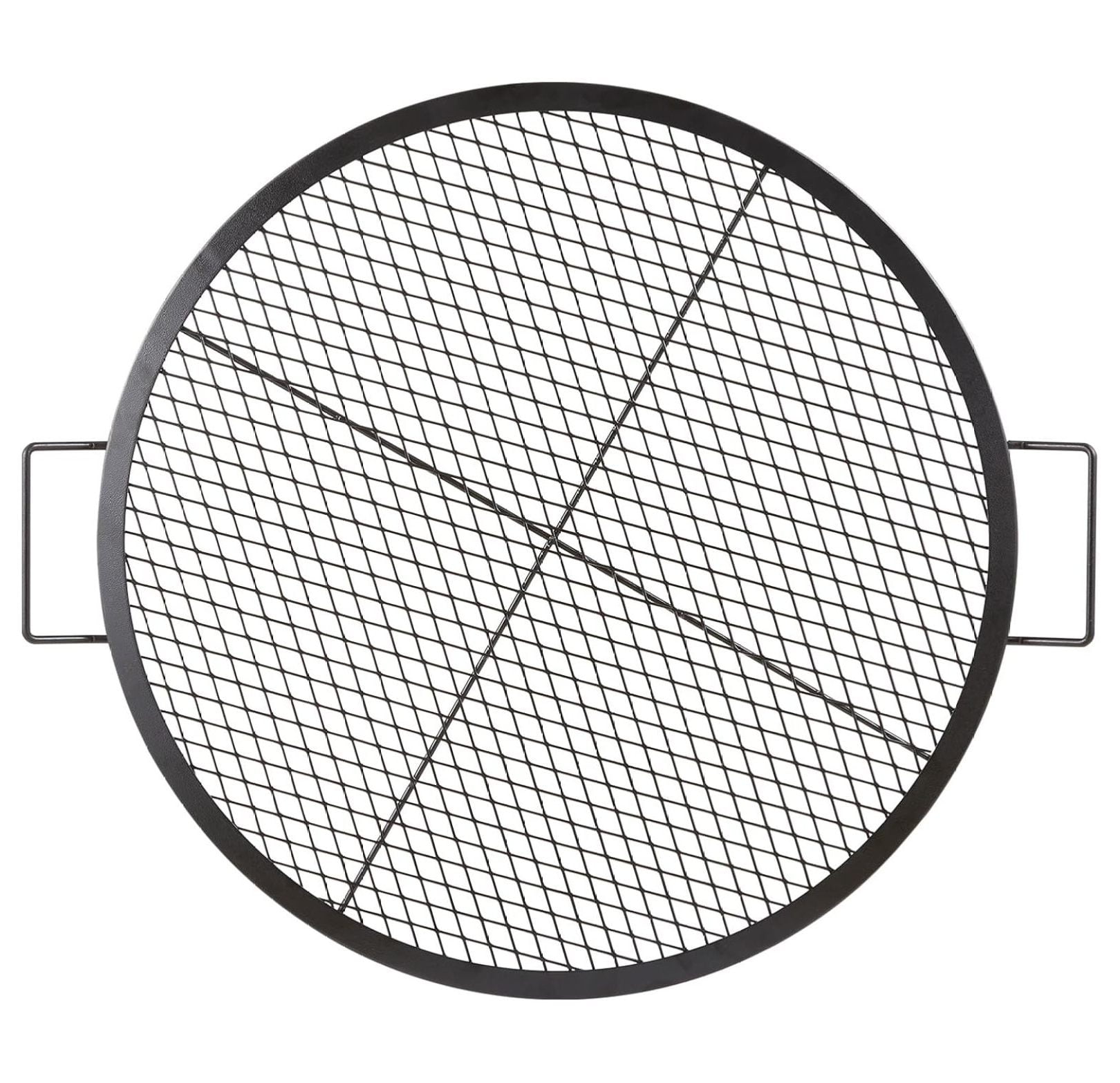 X-Marks Grill Grate, Round Cooking Grate, Heavy Duty Steel Campfire BBQ ...