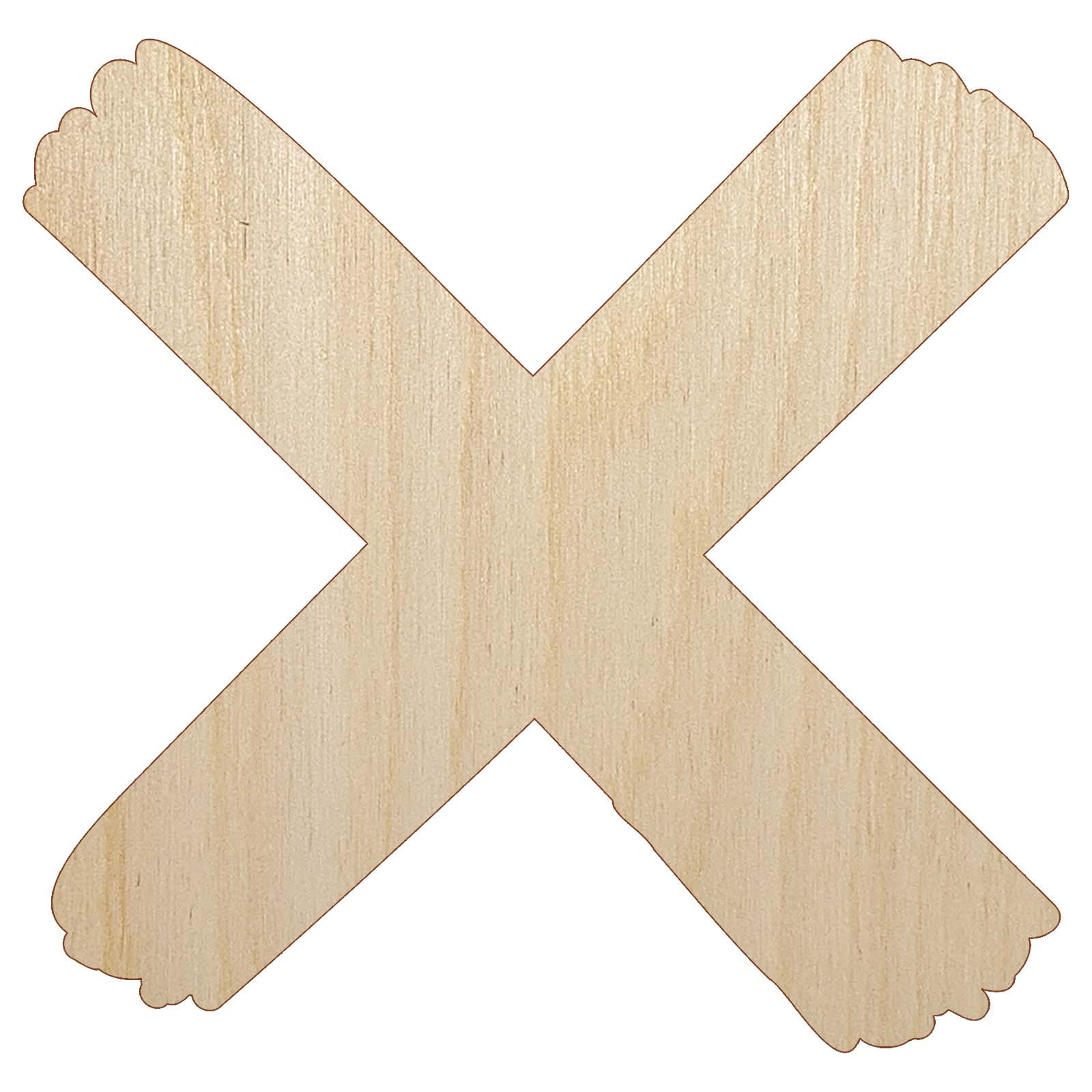 X Marks the Spot Treasure Map Wood Shape Unfinished Piece Cutout Craft ...