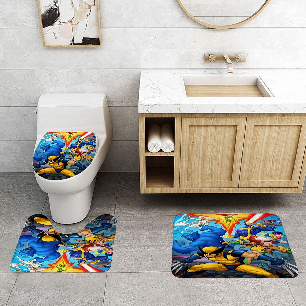 X-Men '97 floor mat and toilet set is durable, machine washable, and ...