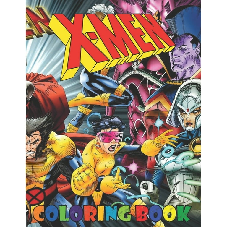 coloring book pages x man