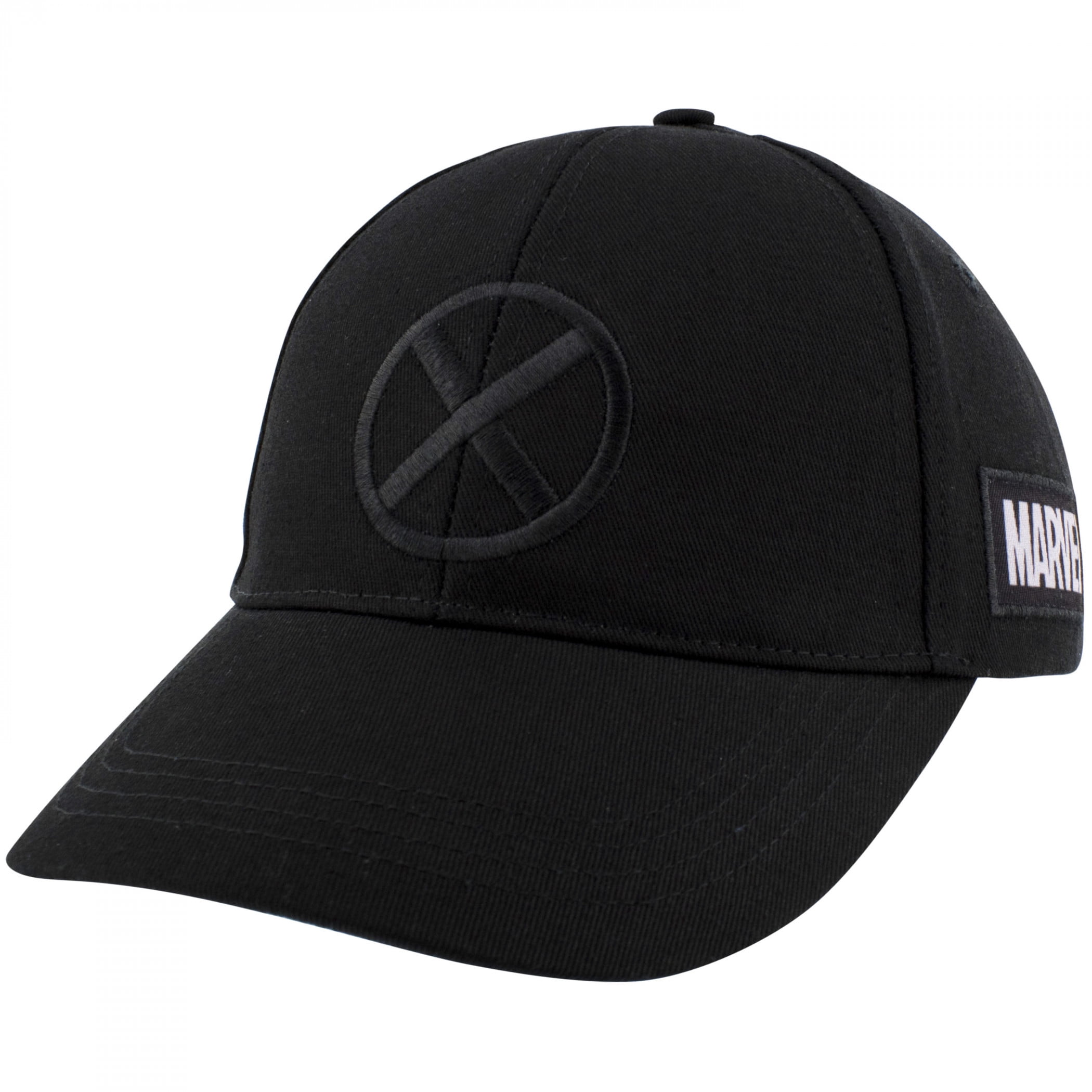 X-Men Logo Black on Black Snapback Hat - Walmart.com