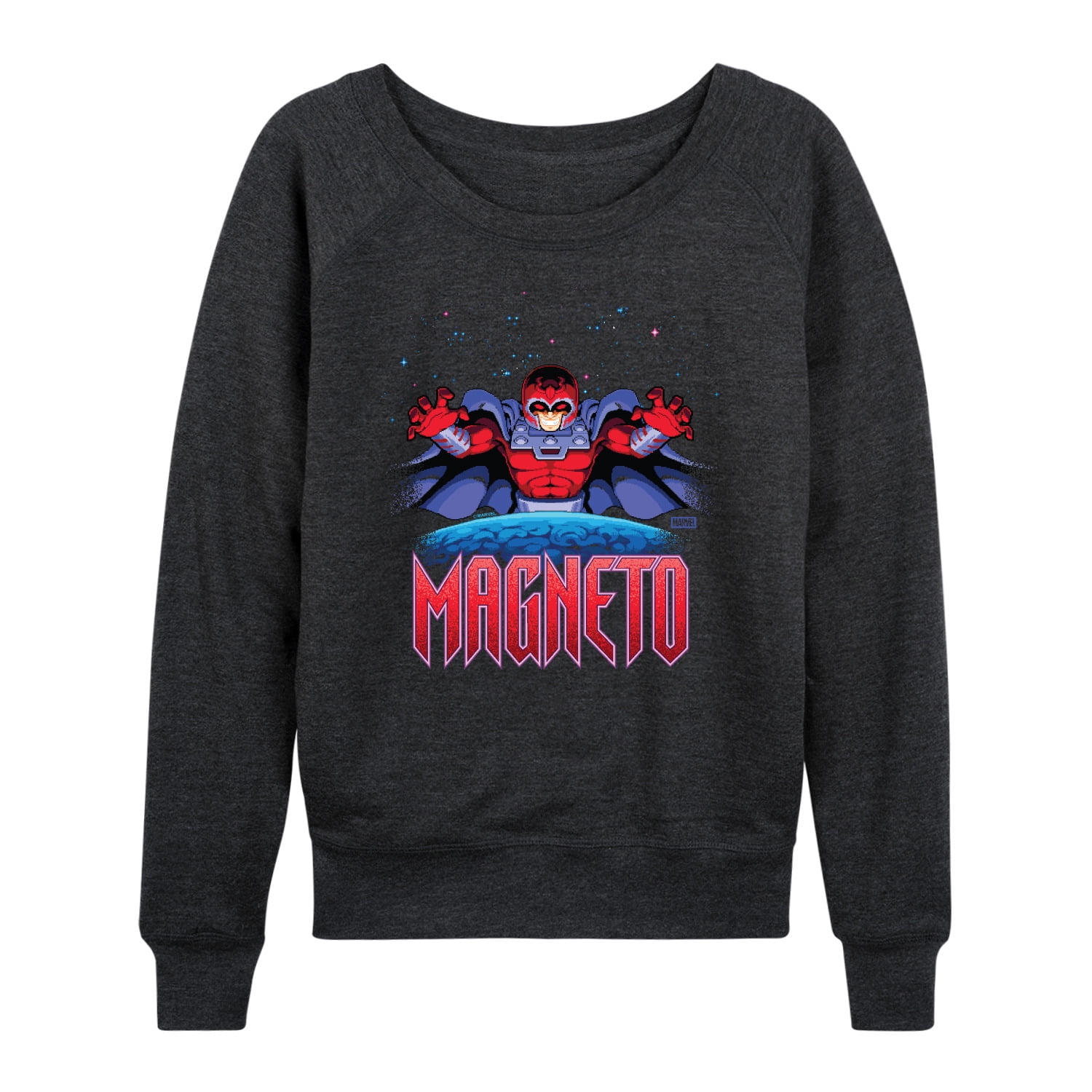 X-Men - Magneto Pixel - Women's French Terry Long Sleeve Pullover ...