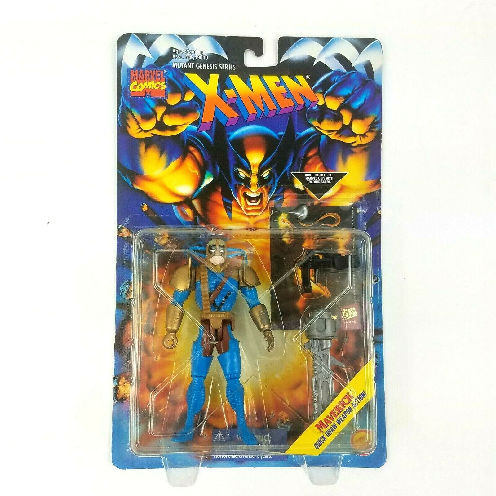 1995 Toy Biz Marvel X-Men MAVERICK Mutant Genesis Series Action Figure ...