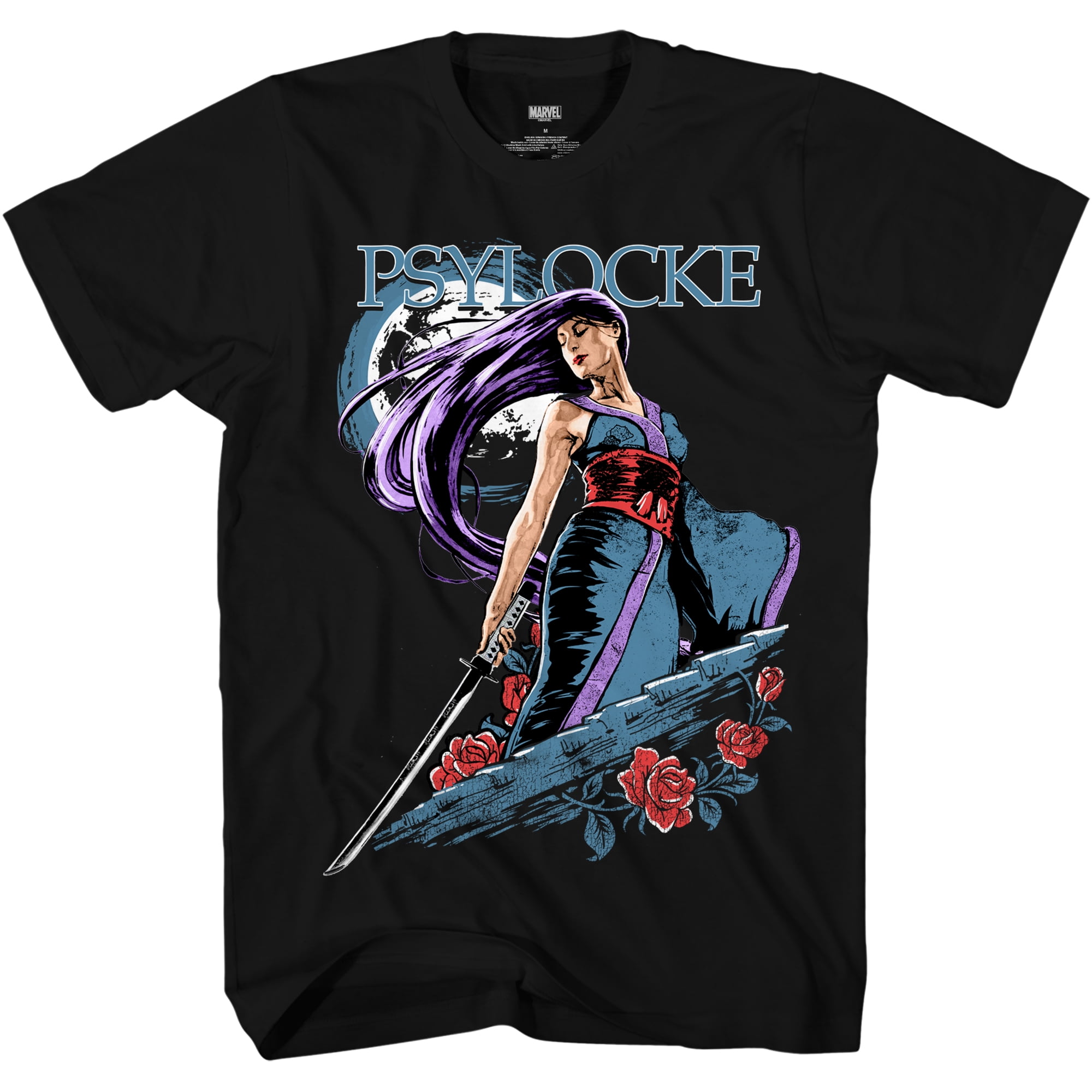 X-Men Psylocke Moon Marvel Comics Adult T-Shirt - Walmart.com