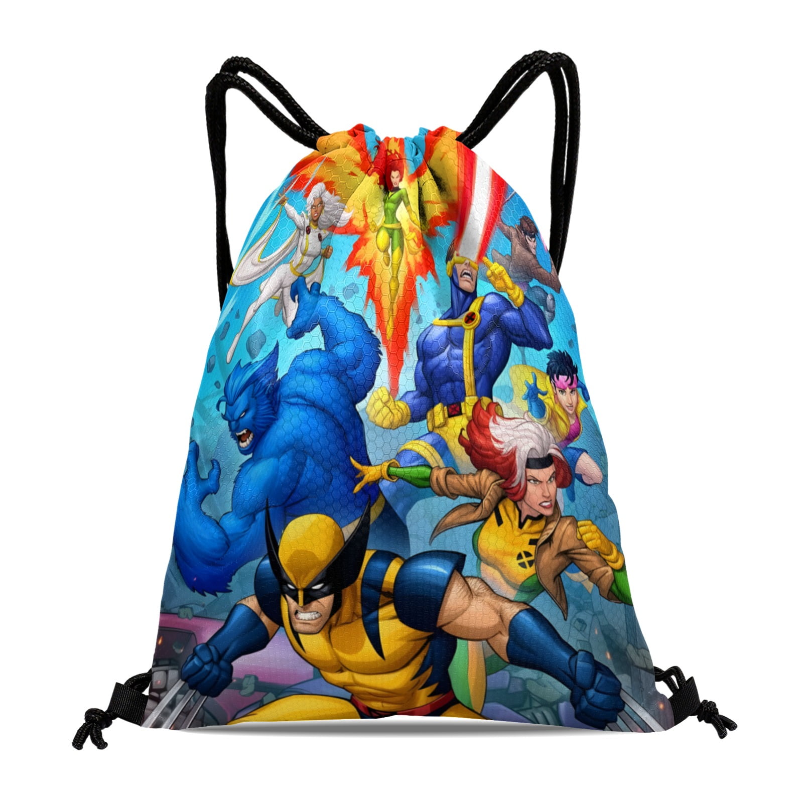 X-Men Wolverine Aqua-Dry Drawstring Bag:Suitable for fitness, hiking ...