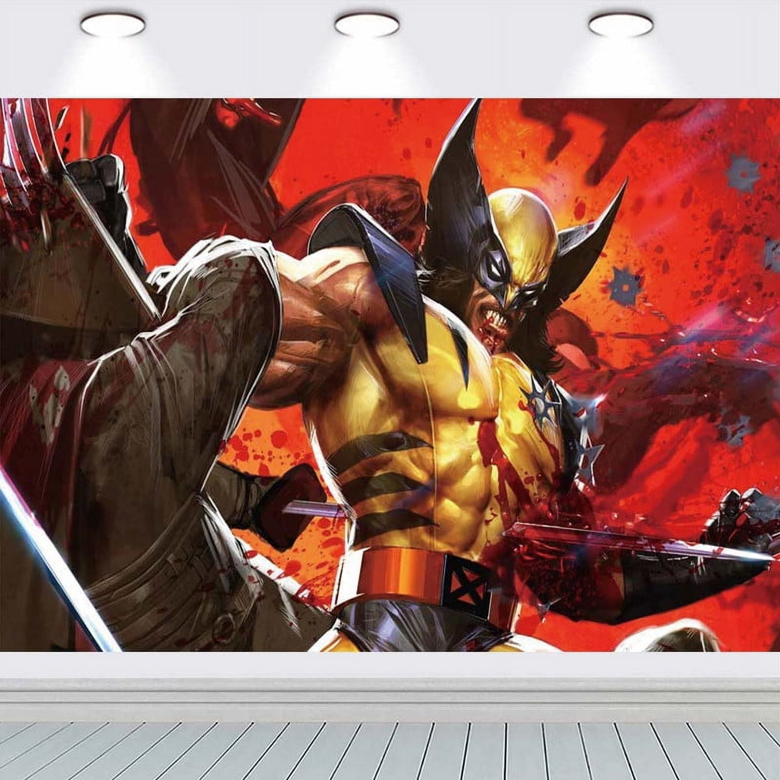 X-Men Wolverine Backdrop Taspestry Banner Party Supplies Background ...