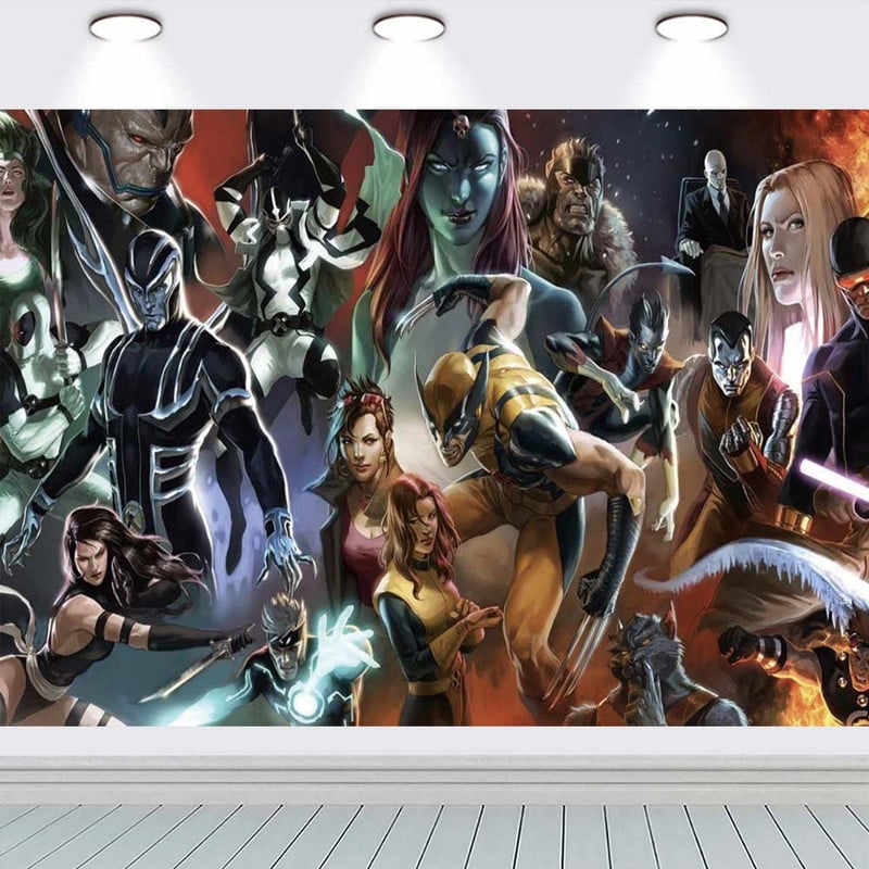 X-Men Wolverine Background Wall Decor Taspestry Poster Banner Backdrop ...