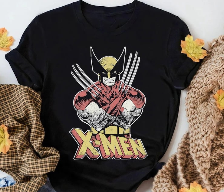 X-Men Wolverine Classic Comic Vintage Graphic Shirt, MCU Fans - Walmart.com