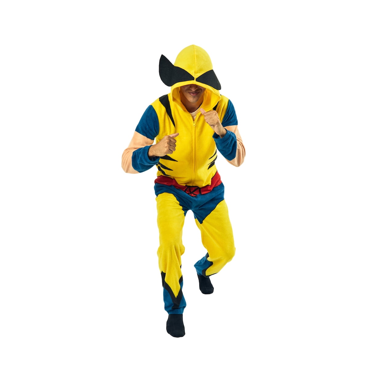 X-Men Wolverine Onesie Costume Union Suit With Hood-Medium - Walmart.com
