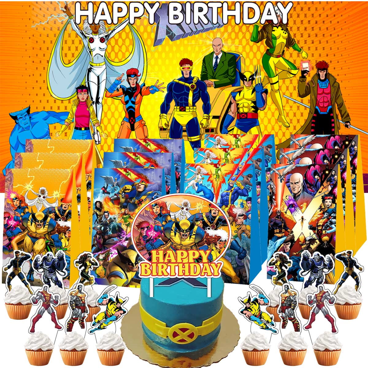 X-Men Wolverine Treat Bags Candy Decorations Party Favor Supplies ...