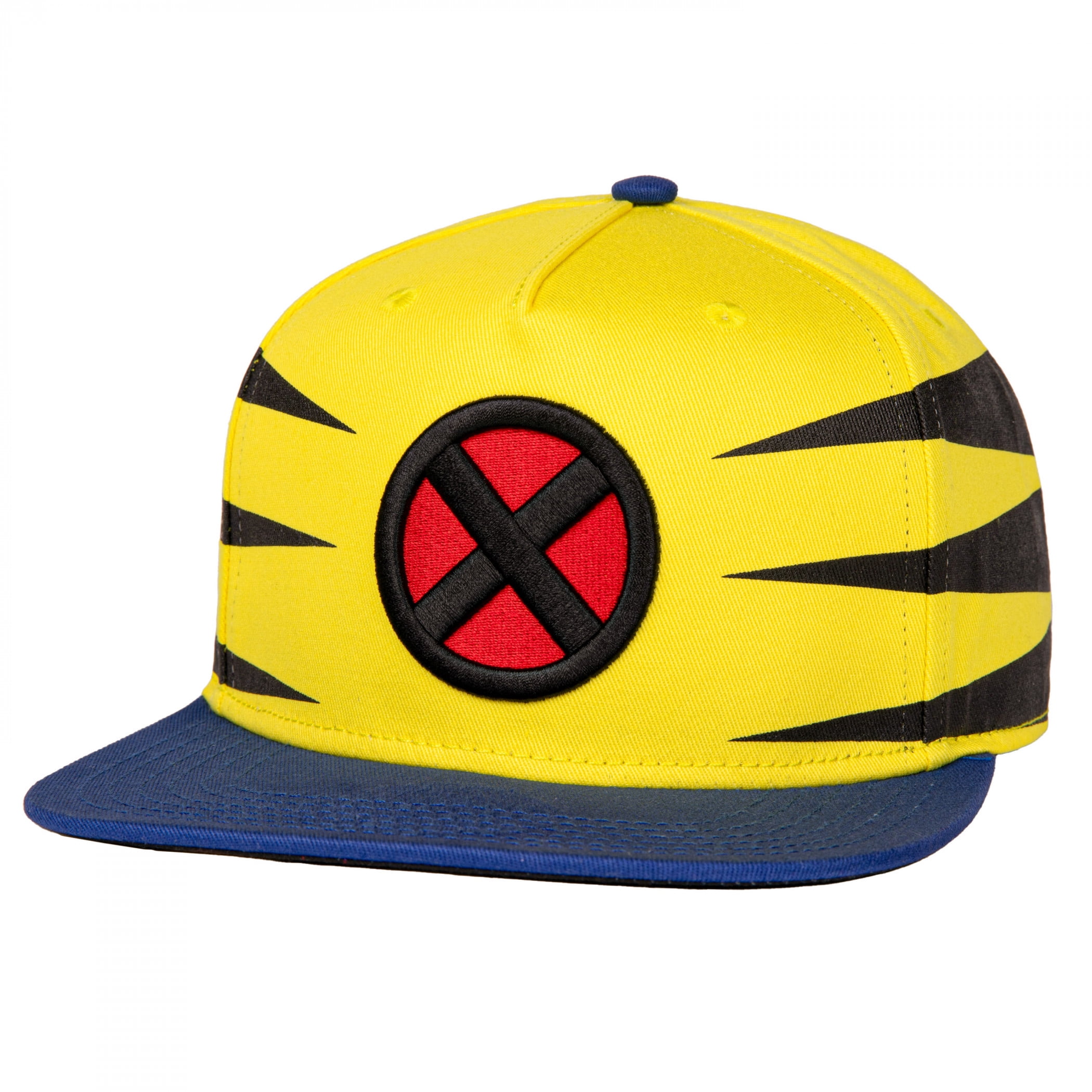 X-Men Wolverine Under Bill Art Flat Brim Hat, Multicolor, Polyester ...