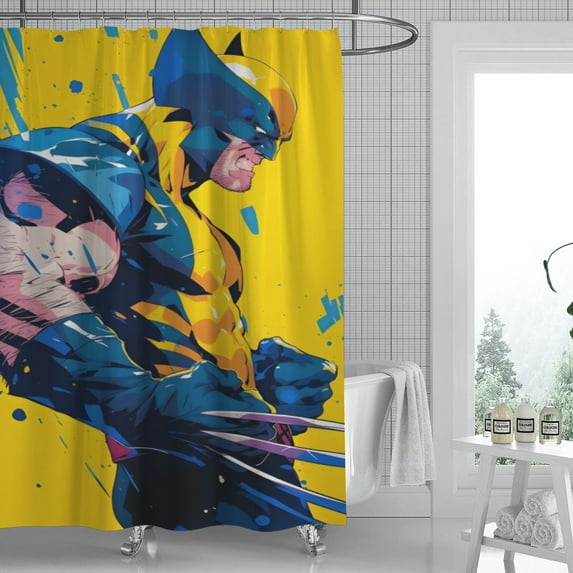 X-Men Wolverine shower curtain showcases a popular design, is ...