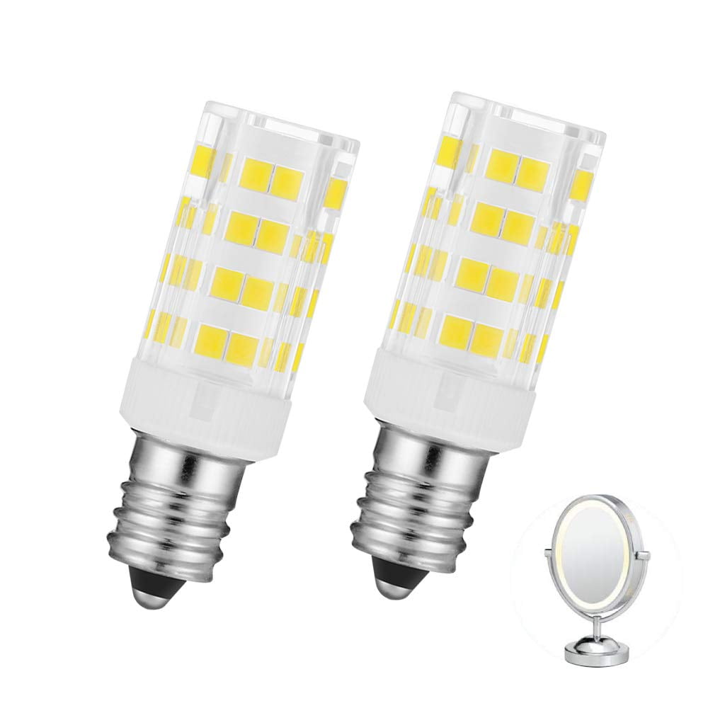 X-Molin 2 Pieces 6K T Type LED Light Bulb, Mirror Replacement Bulbs ...