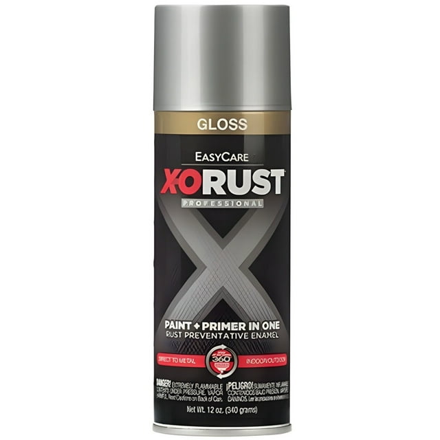 X-O Rust XOP10-AER 12 oz Can of Aluminum Silver Anti-Rust Enamel Spray ...